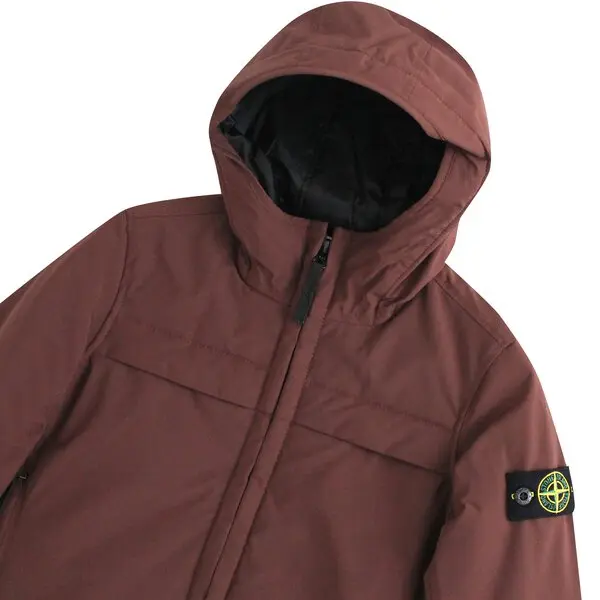 Stone Island Logo Patch Zip-up Hoodie