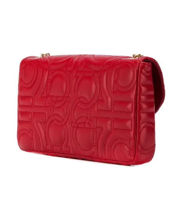 FERRAGAMO Quilted Gancini Shoulder Bag
