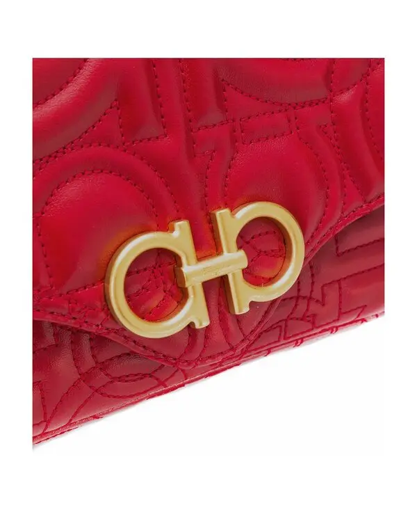 FERRAGAMO Quilted Gancini Shoulder Bag