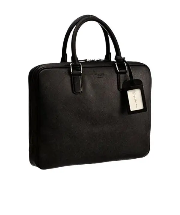 Giorgio Armani Logo Handbag - Black