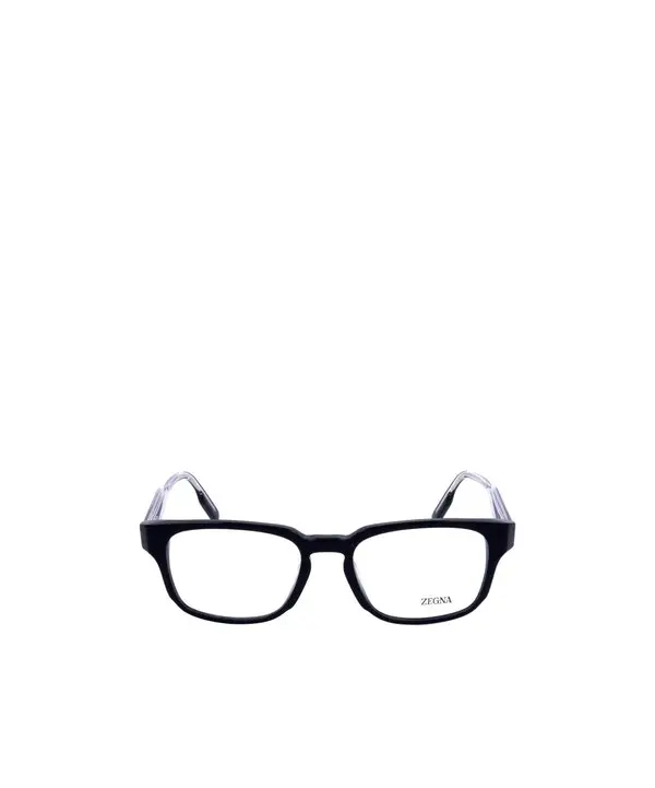 Zegna Rectangle Frame Eyeglasses - White