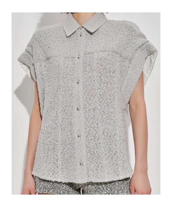 IRO PARIS Samyra Textured Button-fastening Shirt