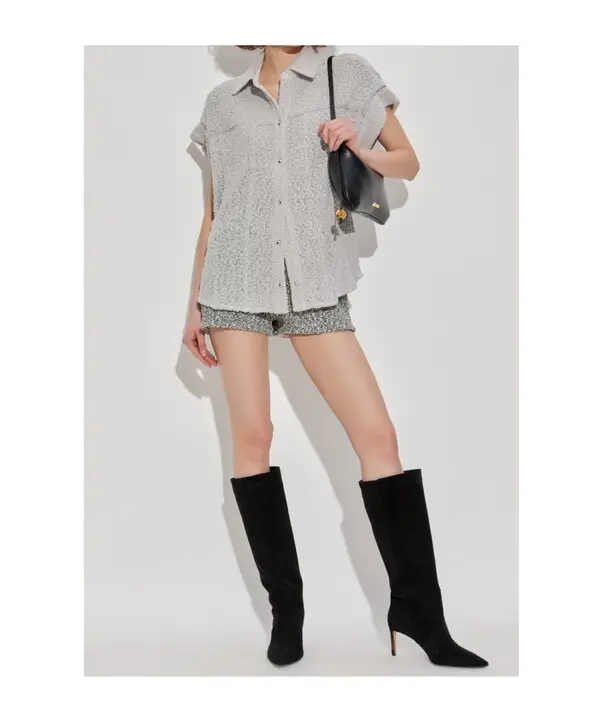 IRO PARIS Samyra Textured Button-fastening Shirt