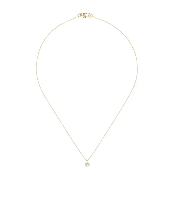 Sophie Bille Brahe Lily Fleur Pendant Necklace - White