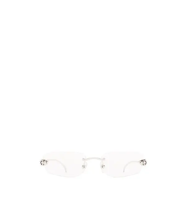 Cartier Rimless Rectangle Eyeglasses - White