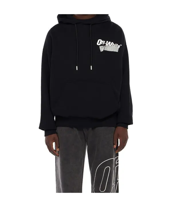 Off-White Logo Print Drawstring Hoodie