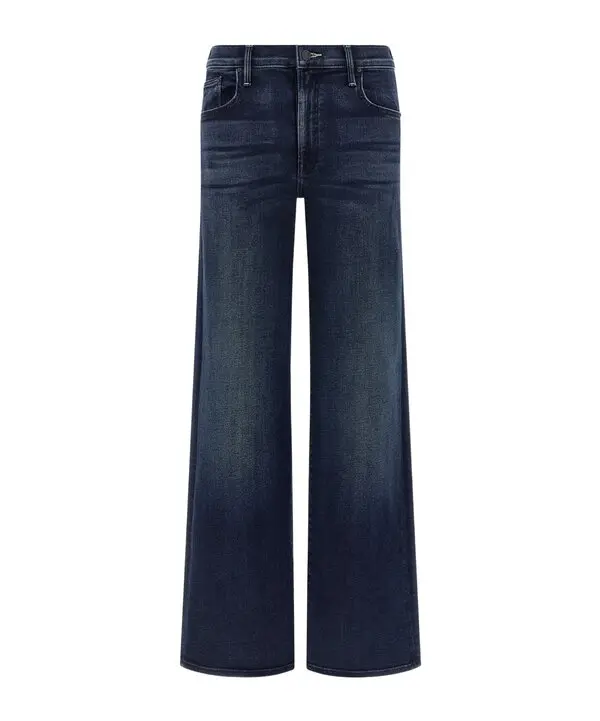 MOTHER Mid Rise Maven Sneak Jeans - Black
