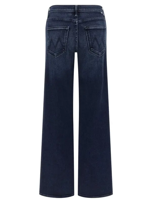 MOTHER Mid Rise Maven Sneak Jeans - Black
