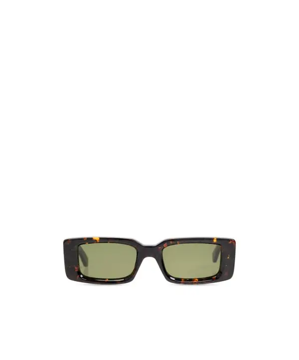 Off-White Arthur Rectangular Frame Sunglasses - Brown