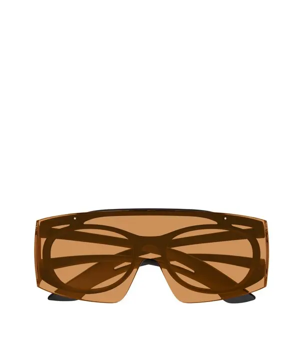 Alexander McQueen Oval Frame Sunglasses - Black