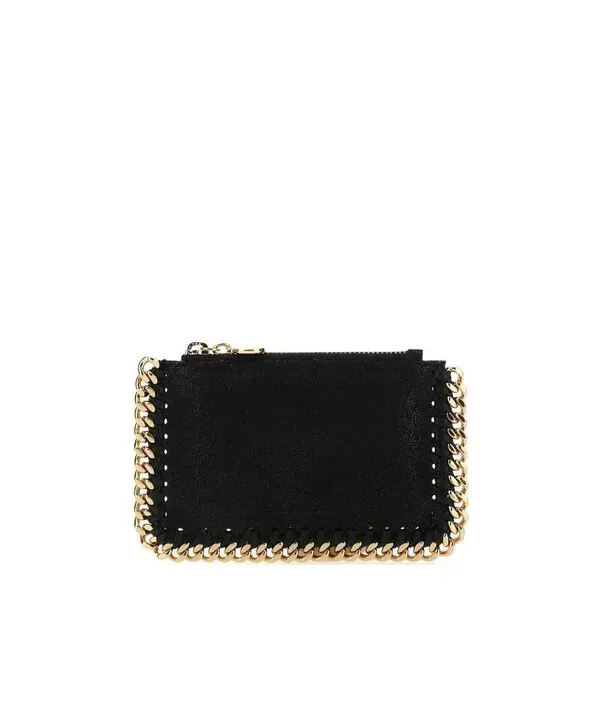 Stella McCartney Falabella Zipped Cardholder - Black