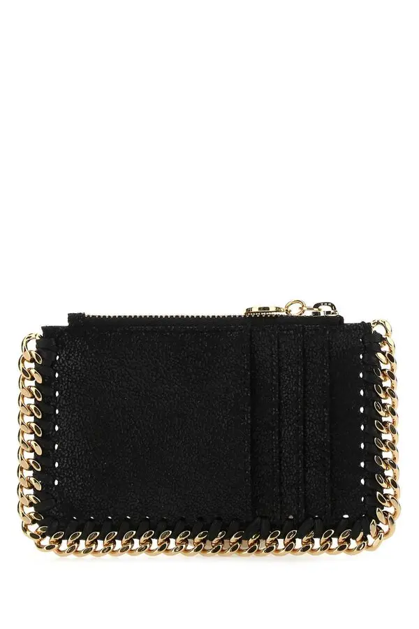 Stella McCartney Falabella Zipped Cardholder - Black