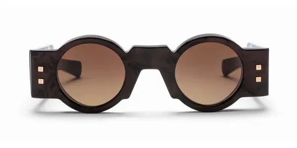 Balmain Logo Round Sunglasses - Black