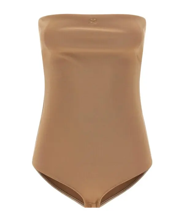 COURREGES Bustier Lingerie Jersey Bodysuit - Brown