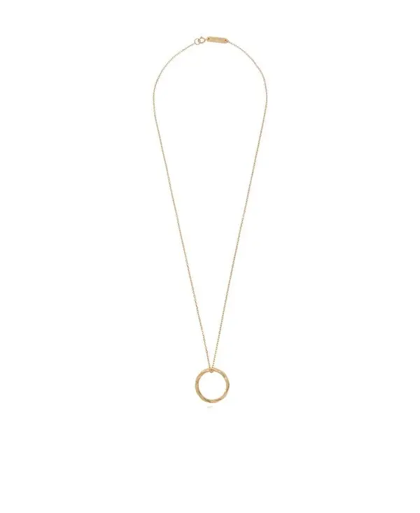 MAISON MARGIELA Kink Round Pendant Necklace - Yellow