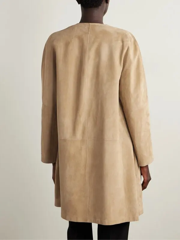 THE ROW Long Sleeve V-neck Coat