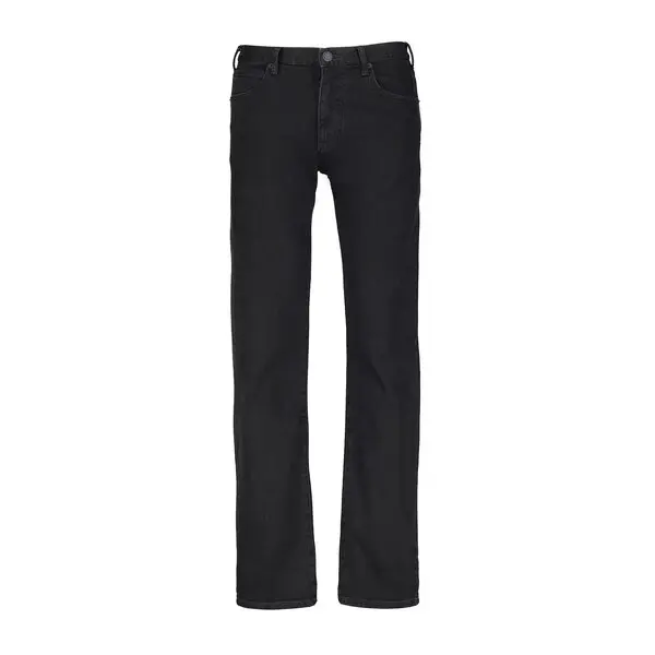 Emporio Armani Logo Plaque Jeans - Black