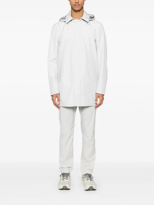 Herno Long-sleeved Hooded Coat - Grey