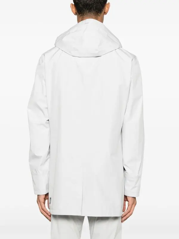 Herno Long-sleeved Hooded Coat - Grey