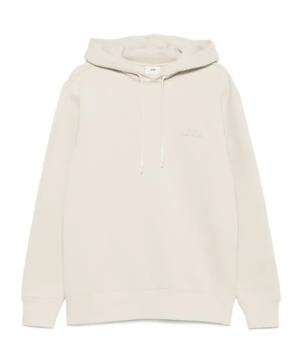 AUTRY Embroidered Logo Hoodie - Beige