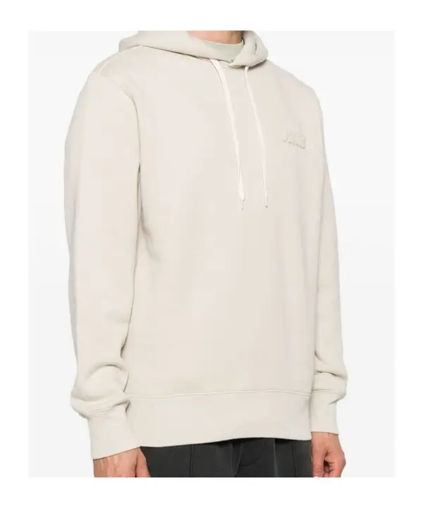 AUTRY Embroidered Logo Hoodie - Beige