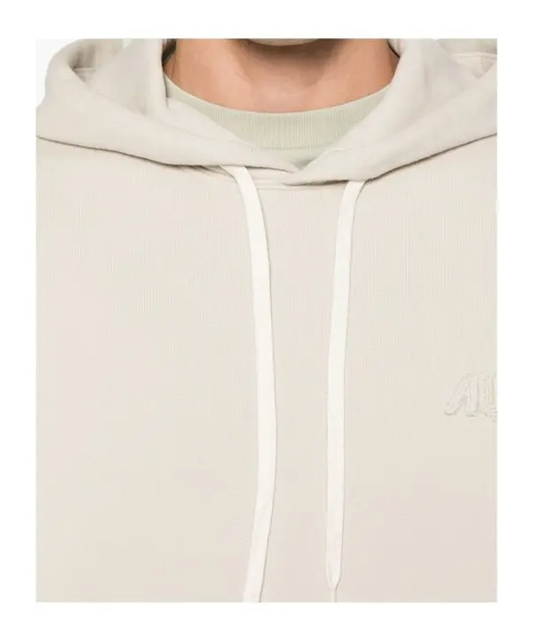 AUTRY Embroidered Logo Hoodie - Beige