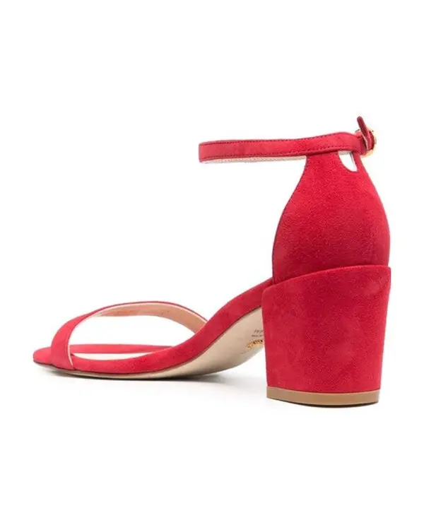 STUART WEITZMAN Suede High-heeled Sandals - Red