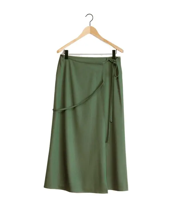 LEMAIRE Tied-waist Midi Skirt - No