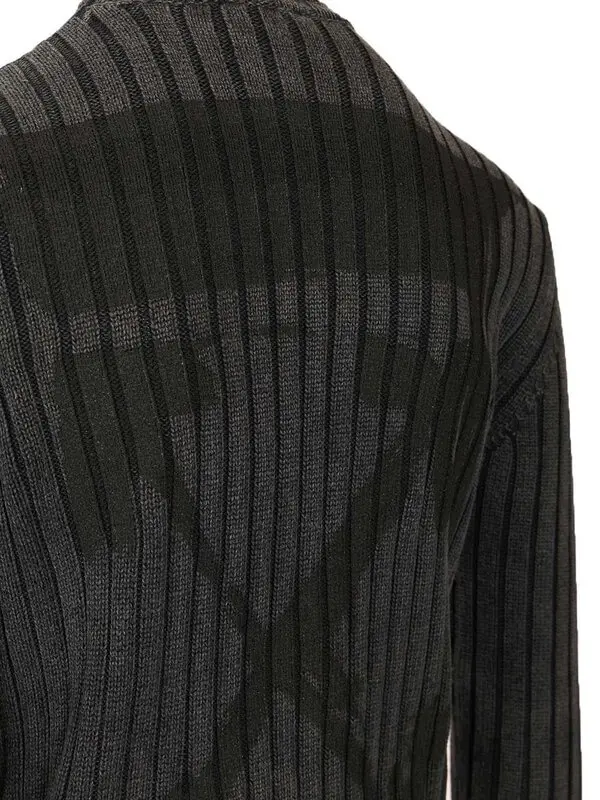 Off-White Distressed Arrow Rib Knit Jumper