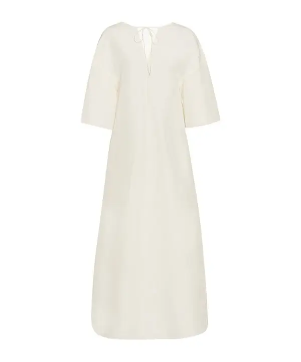 THE ROW Mia Silk Dress - White