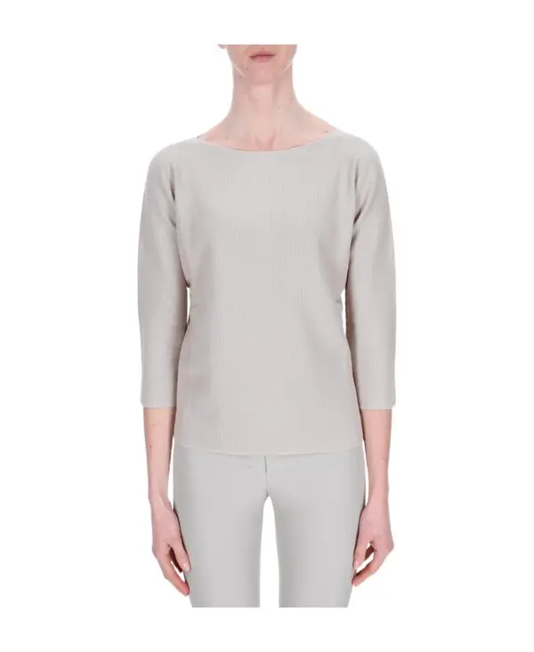Fabiana Filippi Boat Neck Ribbed Sweater - No