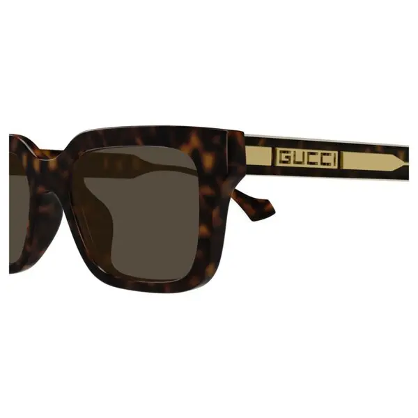 Gucci Square-frame Sunglasses - Havana