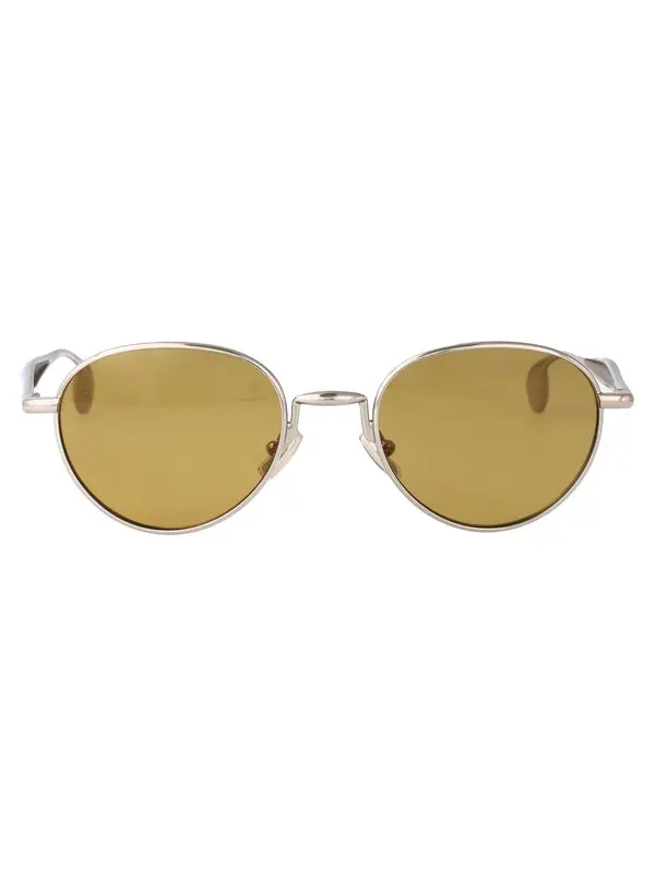 Bottega Veneta Oval Frame Sunglasses - Nude