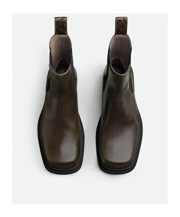 Bottega Veneta Ben Chelsea Square Toe Boots - Toffee