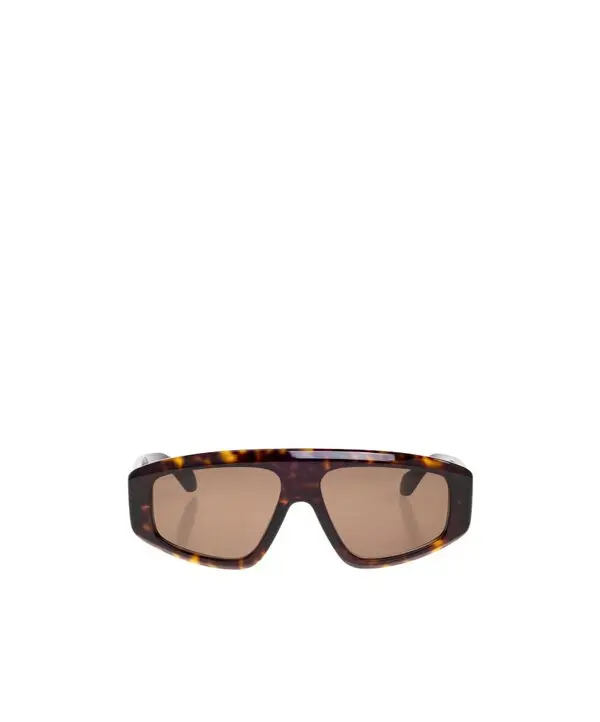 Alaïa Tortoiseshell-effect Mask-frame Sunglasses - Multicolor