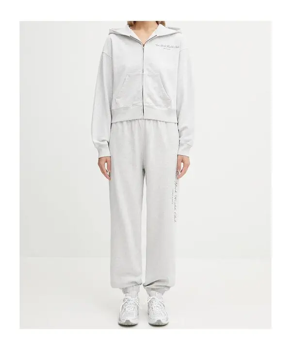 SPORTY  RICH Sporty & Rich Elastic Waistband Sweatpants With Printed Detail