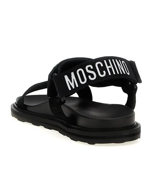 Moschino Jacquard Touch-strap Fastened Sandals