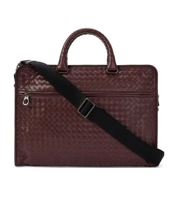 Bottega Veneta Intrecciato Briefcase - Red