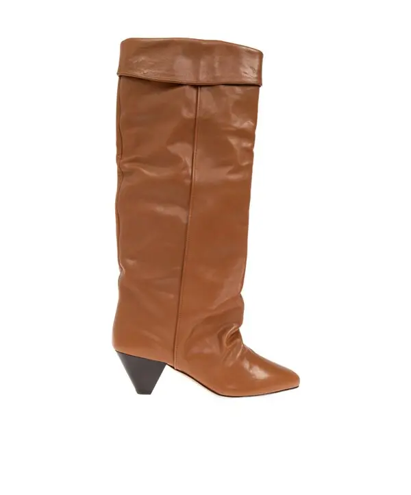 Isabel Marant Étoile Elita Braided Leather Boots - Brown
