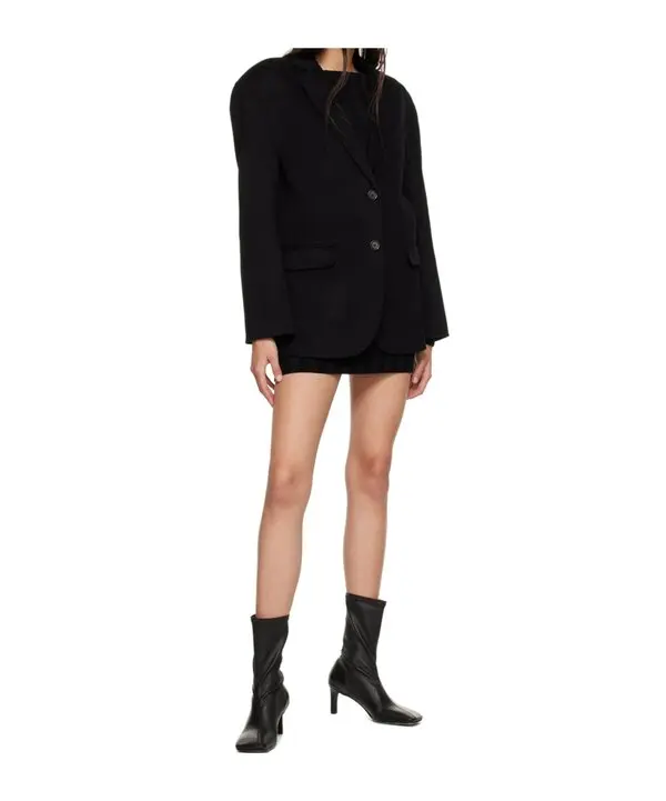 ANINE BING Single-breasted Blazer - Black