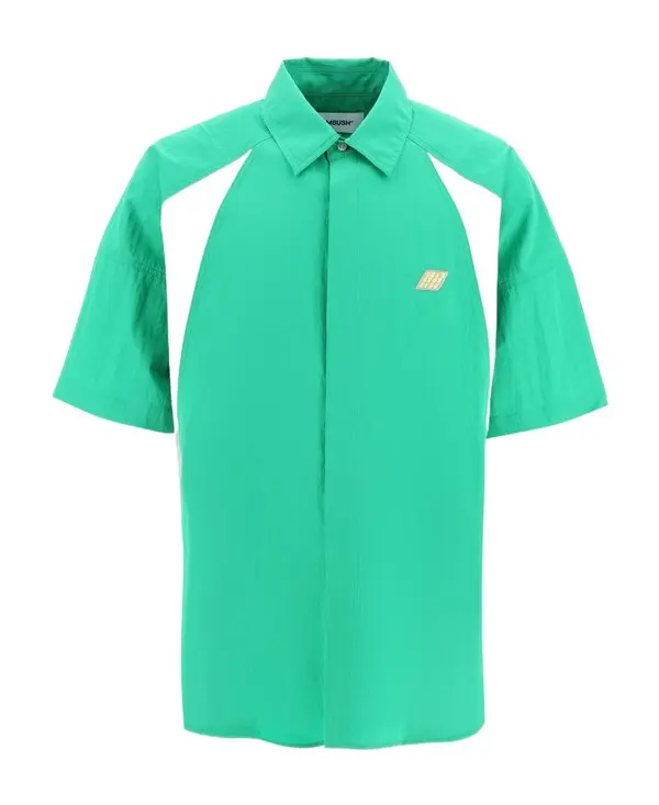 AMBUSH Logo Patch Bowling Shirt - Green