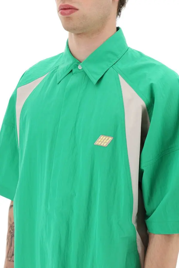 AMBUSH Logo Patch Bowling Shirt - Green