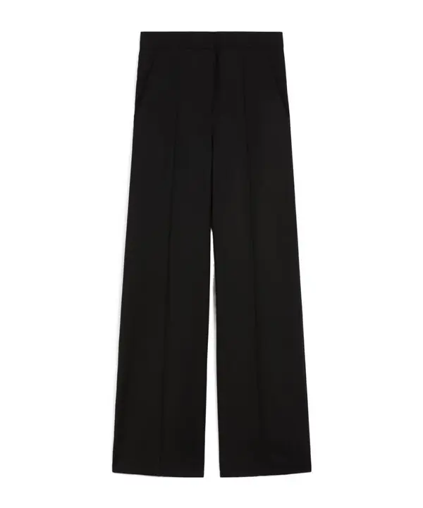 Max Mara Fernet High Waist Wide-leg Trousers - Black