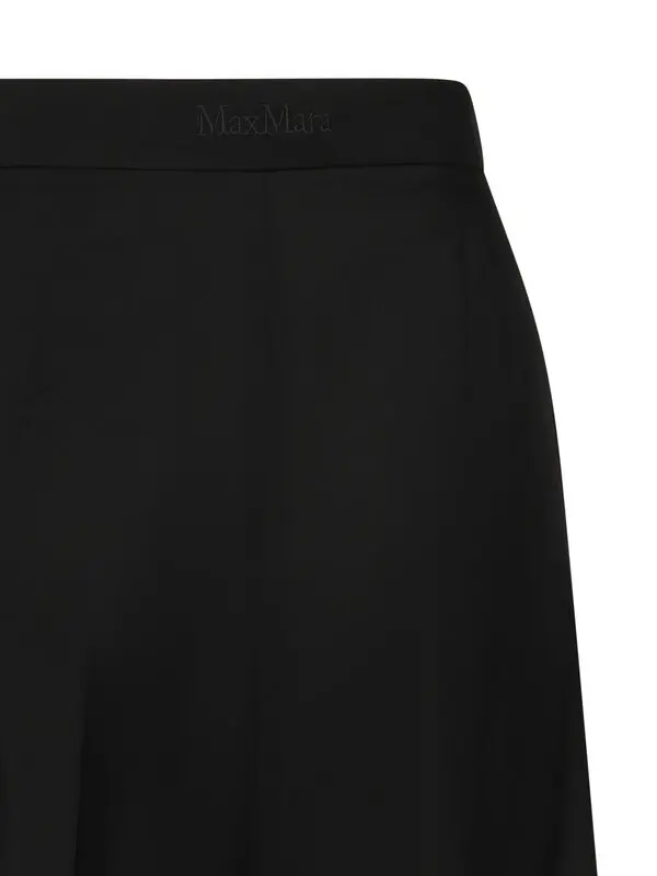 Max Mara Fernet High Waist Wide-leg Trousers - Black
