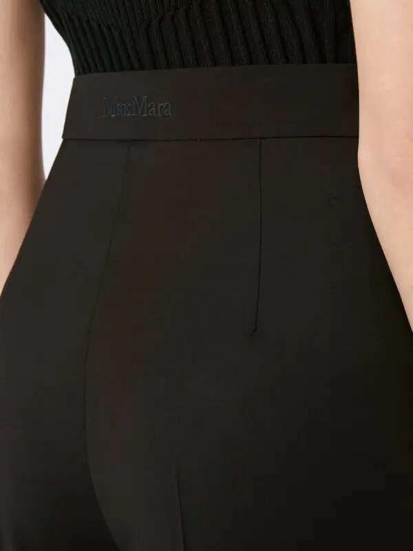 Max Mara Fernet High Waist Wide-leg Trousers - Black