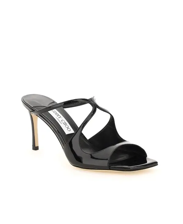 JIMMY CHOO Anise 75 Mid Heeled Sandals - Black