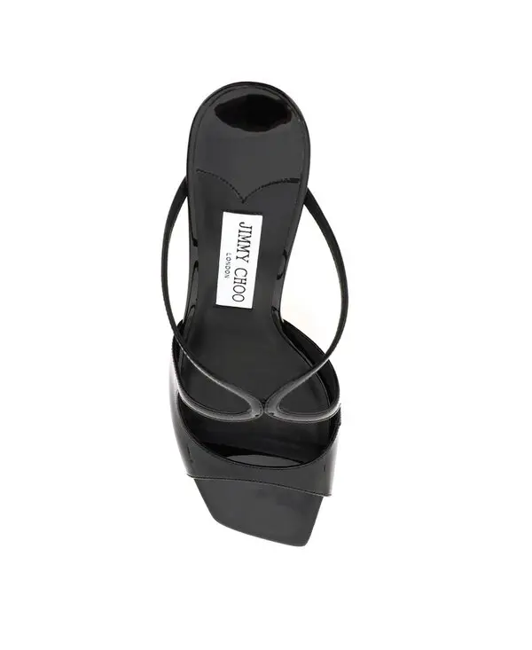 JIMMY CHOO Anise 75 Mid Heeled Sandals - Black