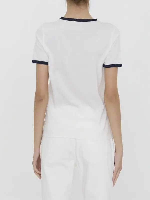 Celine Heart Triomphe Cotton Jersey T-shirt - White