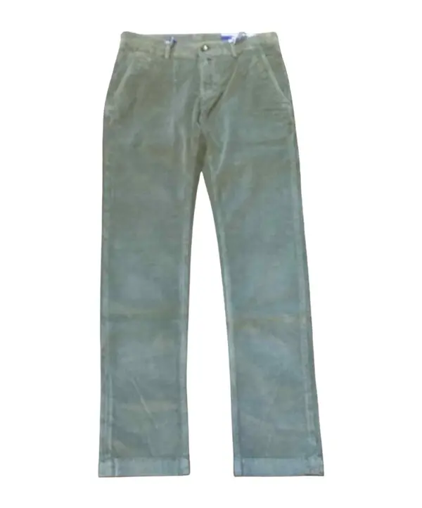 Jacob Cohen Slim Tailored Trousers With Pleats And Adjustable Straps - Lodengreen
