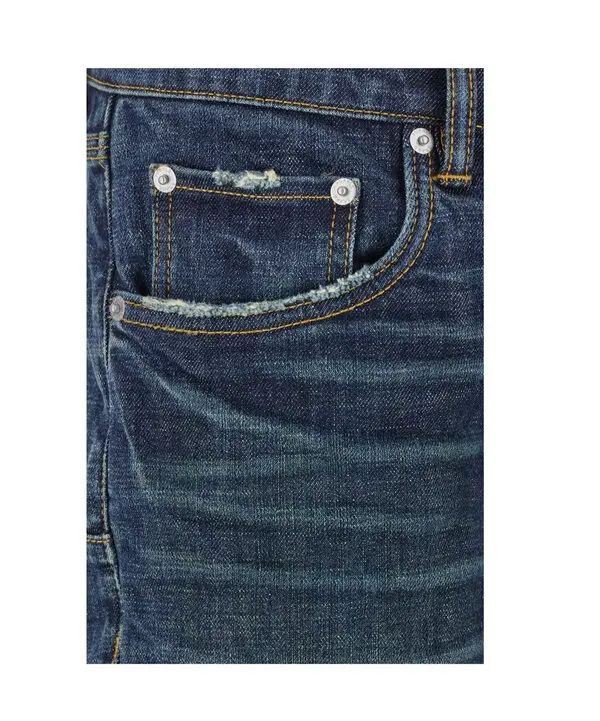 PURPLE BRAND Stonewashed Skinny Jeans - Blue
